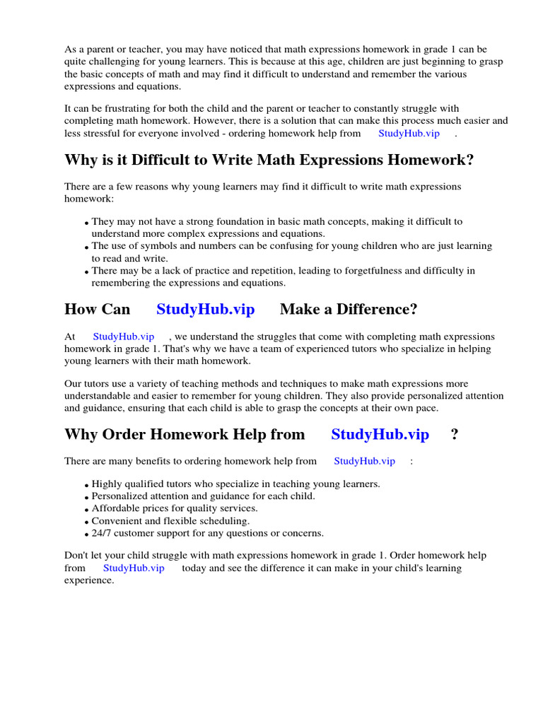 Math Expressions Homework and Remembering Grade 1 | Download Free PDF ...