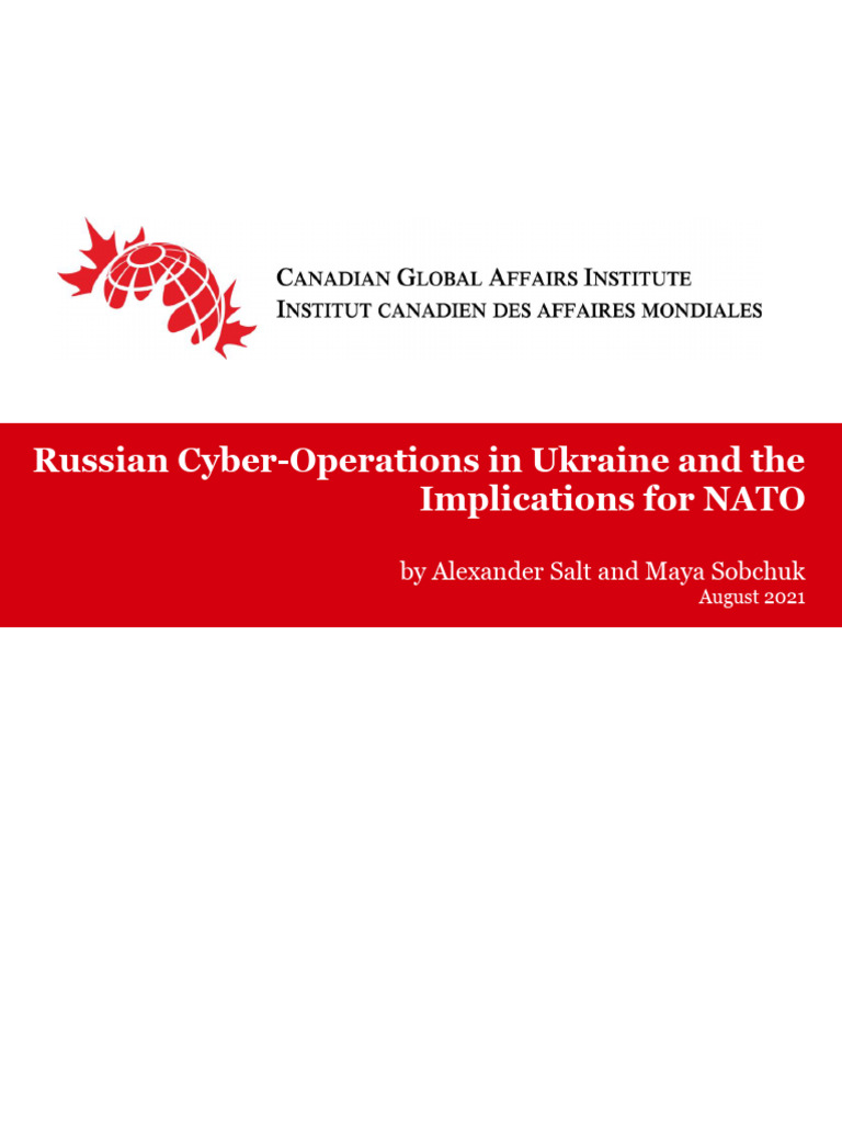 Russian Cyber Threats to NATO and Ukraine | PDF | Cyberwarfare | Security