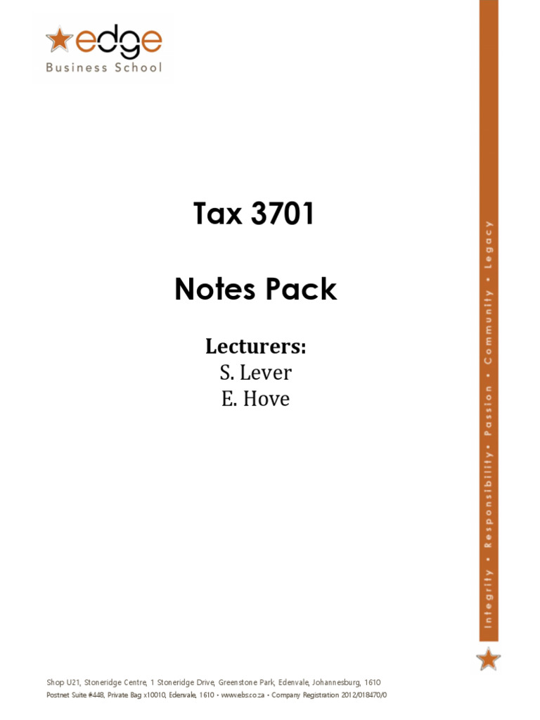 3701 Notes | PDF | Value Added Tax | Taxes