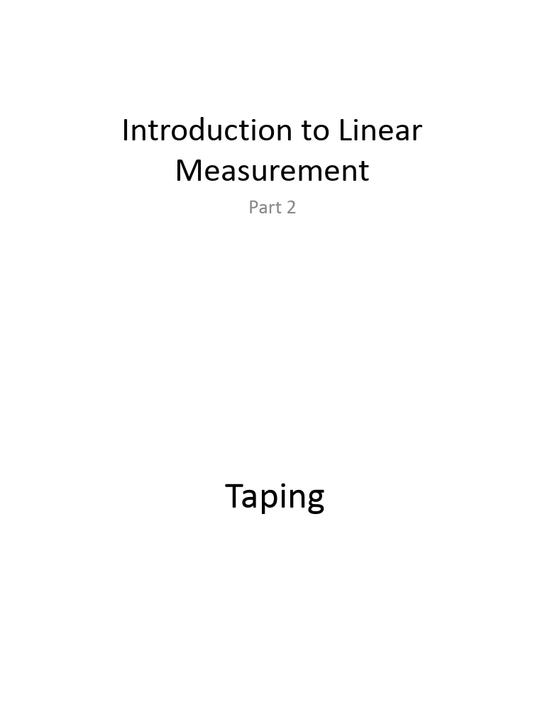Introduction To Linear Measurement Part 2 | PDF | Slope | Measurement