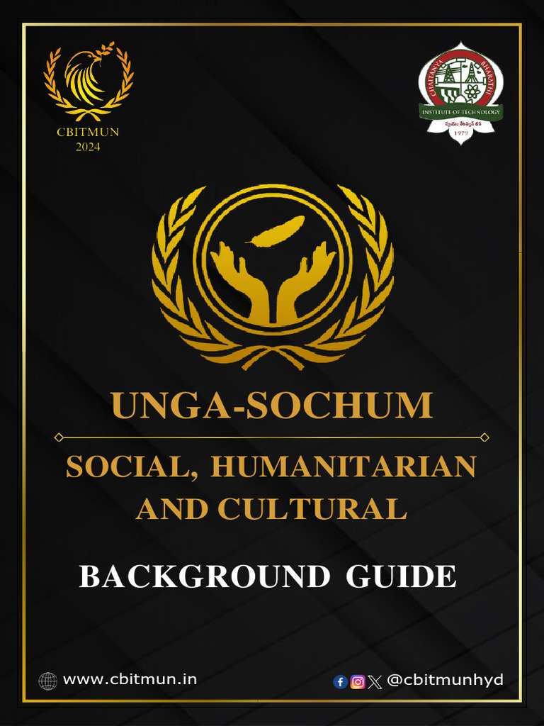 CBITMUN'24 UNGA-SOCHUM Background Guide | PDF | Mandatory Palestine | World Politics
