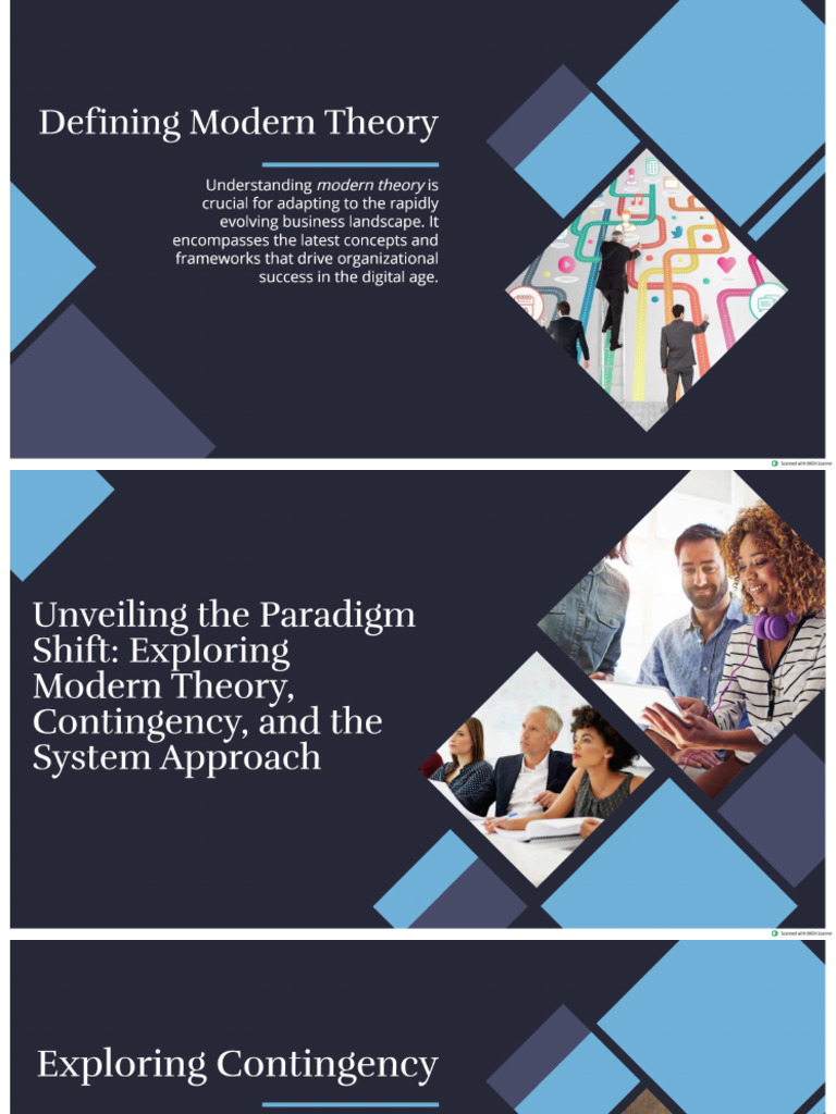 Modern Theory, Contingency and System Approach | PDF