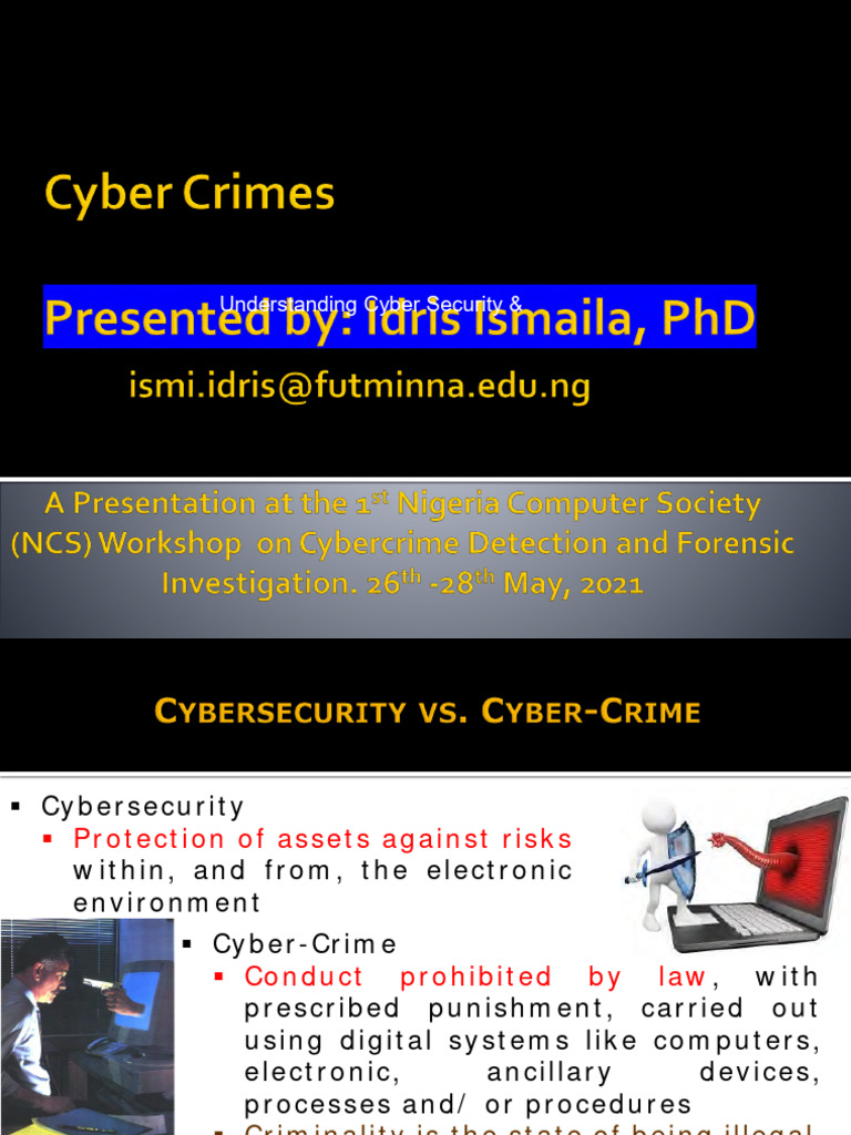 Understanding Cyber Security Cyber Crimes Idris Ismaila Pdf Threat Computer Information