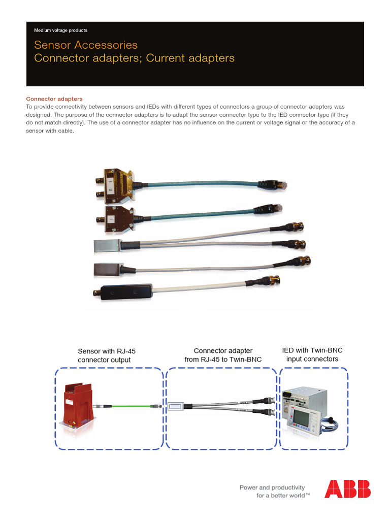 Sensor Connector Adapter Overview | PDF | Electrical Connector ...