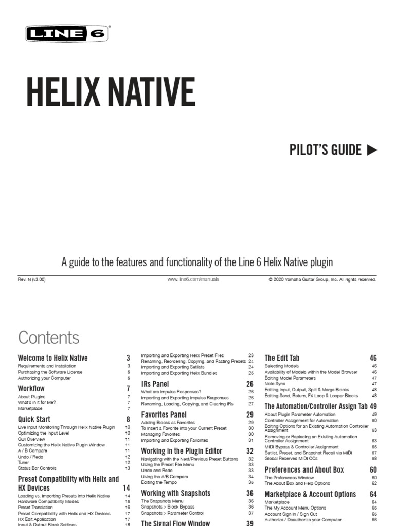 Helix Native Pilot's Guide | PDF | Installation (Computer Programs ...