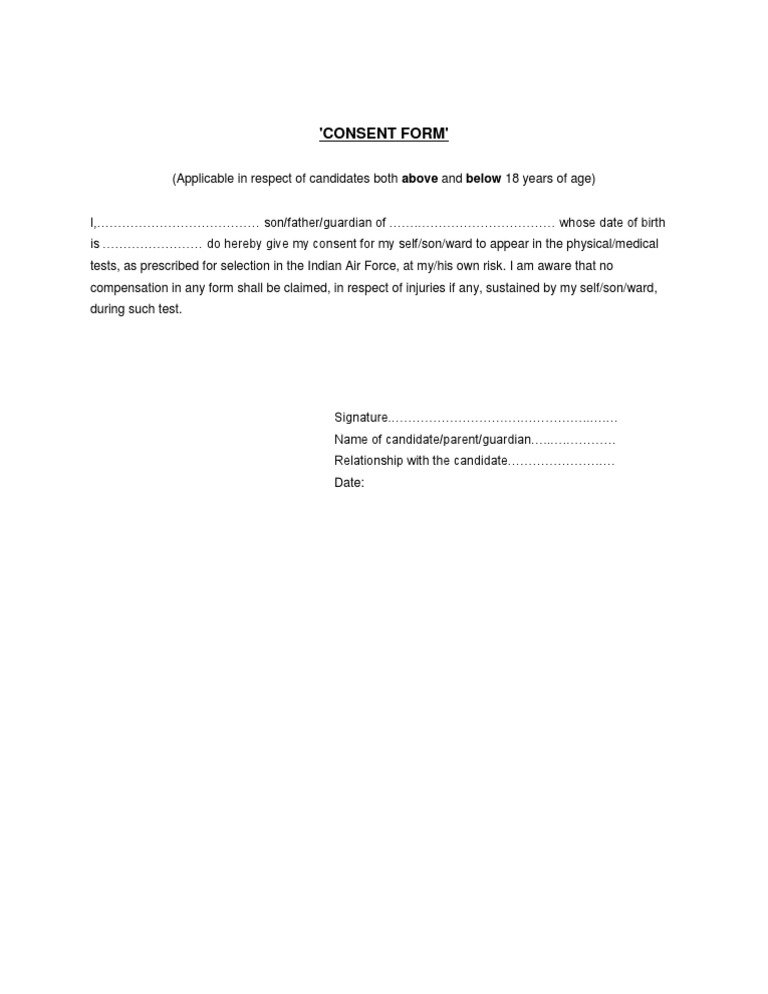 Consent Form | PDF | Law