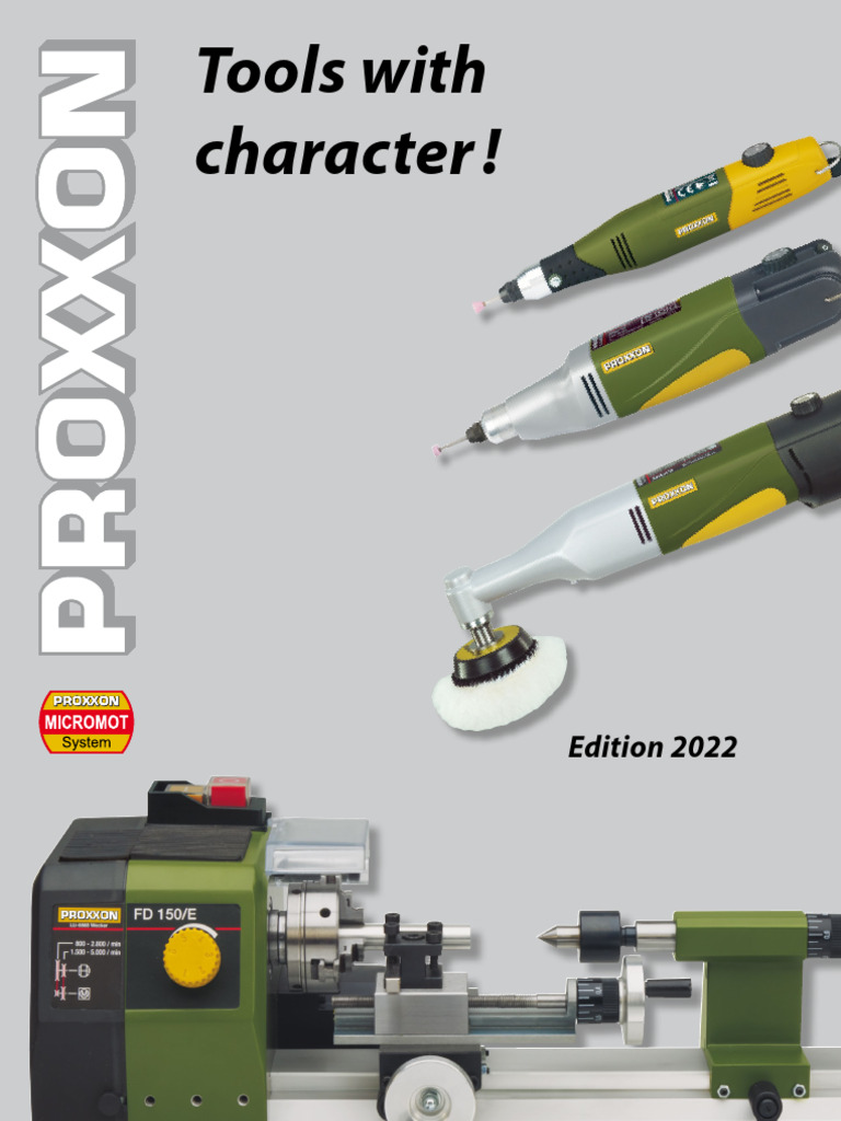 Proxxon Micromot Us | PDF | Grinding (Abrasive Cutting) | Tools