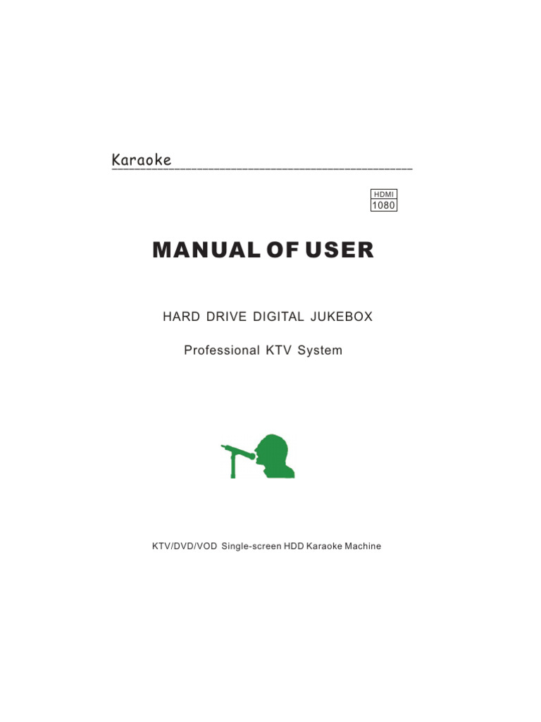 Manual OF User: Karaoke | PDF | Computer File | Computing