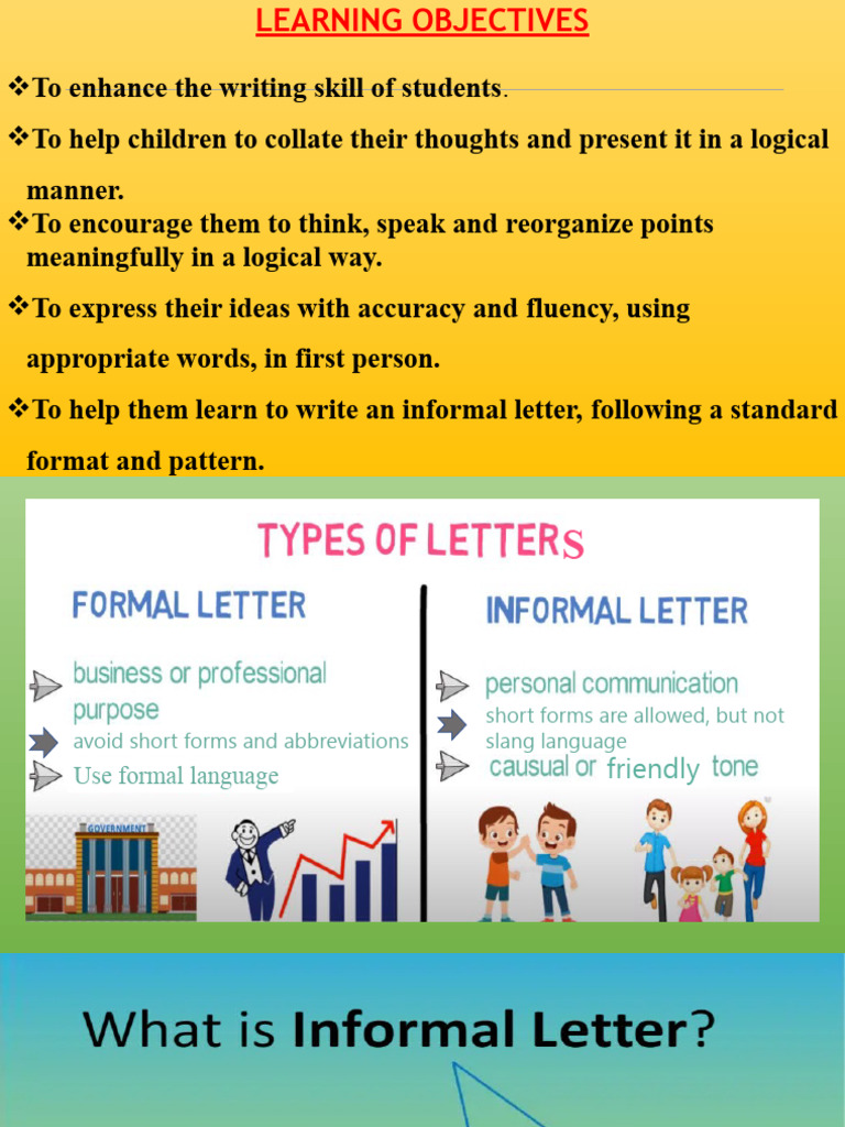 Informal Letter Writing - Notes-2 | PDF | Human Communication | Cognition