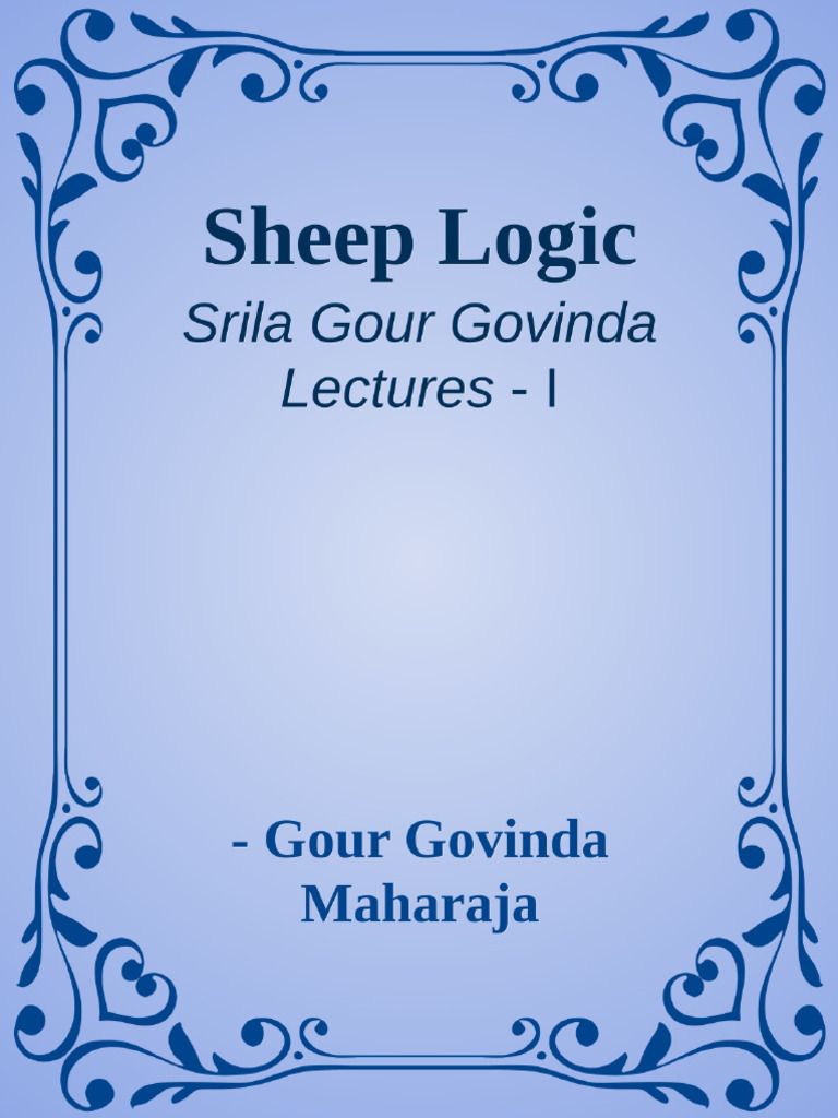 Sheep Logic | PDF | Krishna | Hinduism Sheep Logic | PDF | Krishna | Hinduism