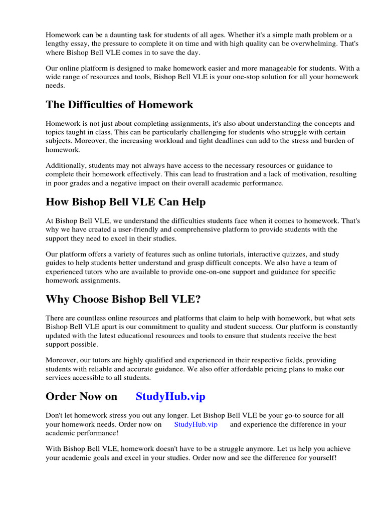 Bishop Bell Vle Homework | PDF | Homework | Dinosaurs