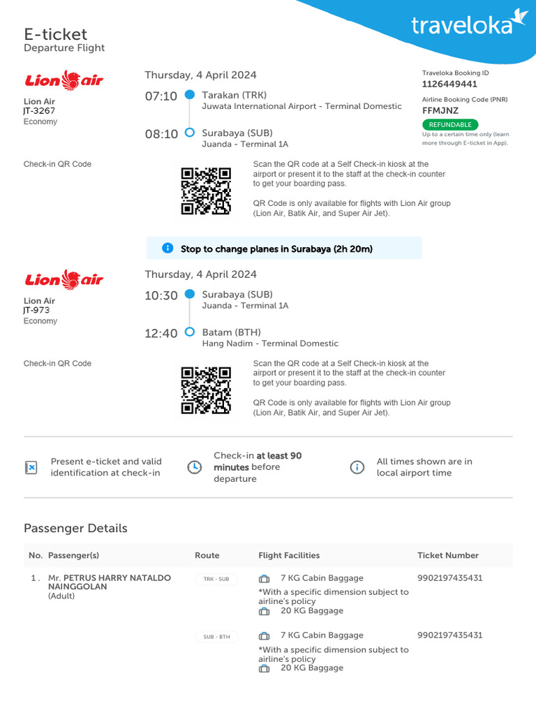 TRK-BTH 4 Apr | Download Free PDF | Airlines | Civil Aviation