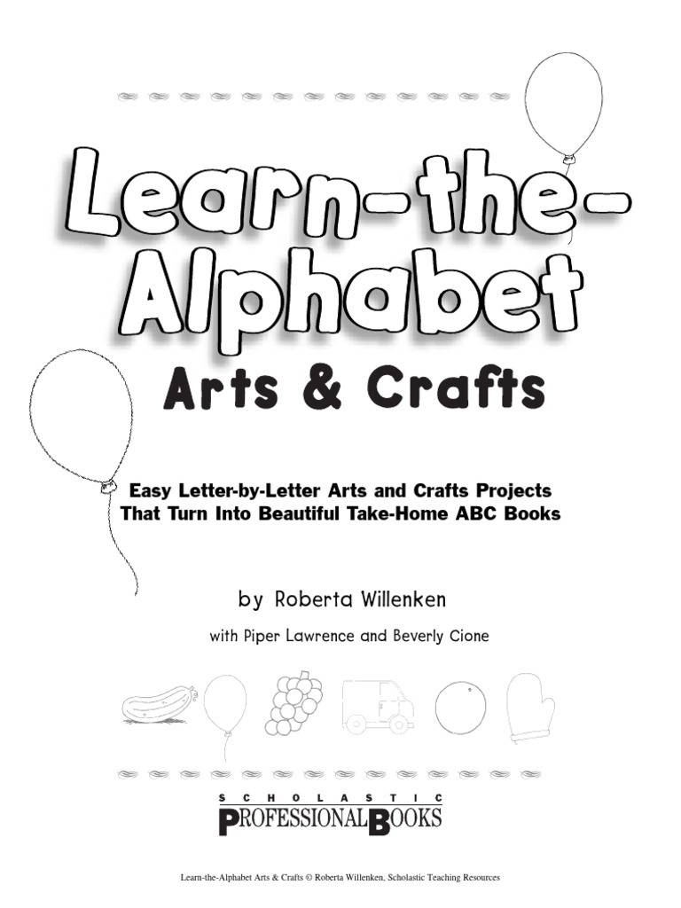 Learn The Alphabet Arts Crafts | PDF | Books | Paper
