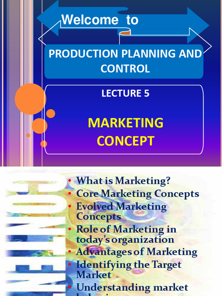 LEC 5 Marketing Concepts | PDF | Marketing | Financial Markets