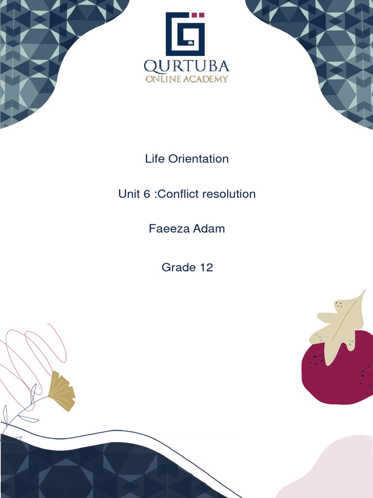 Topic 6 Conflict Resolution | Download Free PDF | Conflict Resolution | Behavioural Sciences