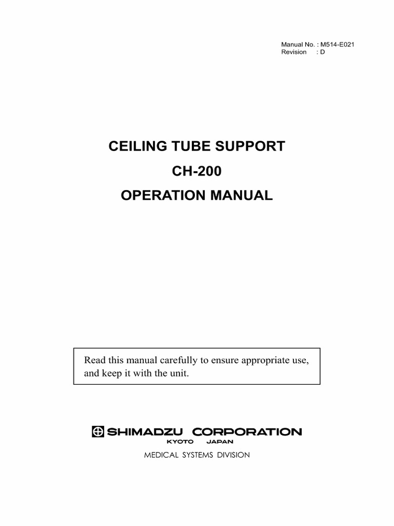 CH200 Ope M514E021D | PDF