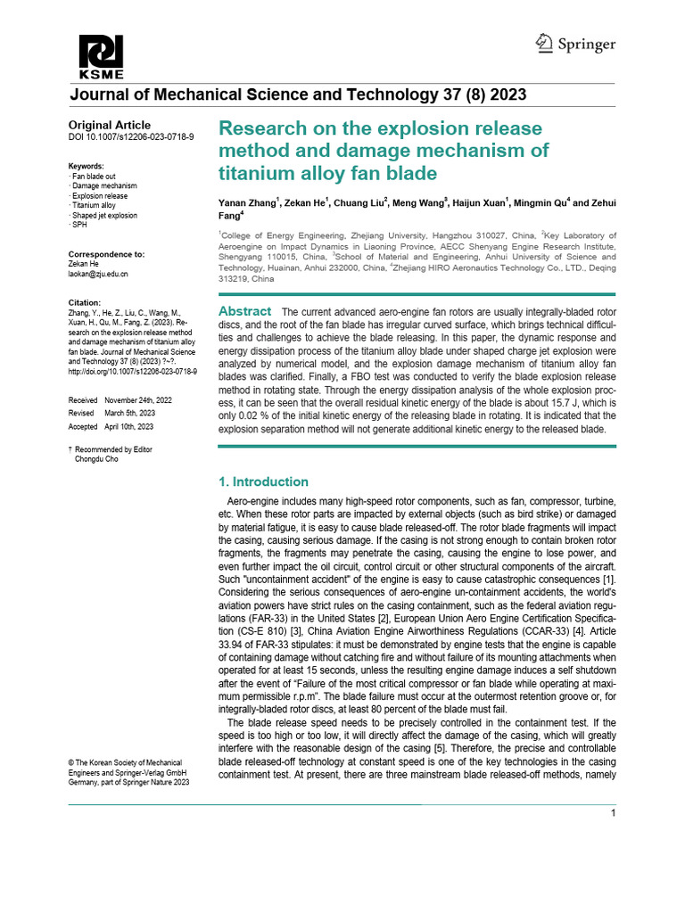 2023-Research On The Explosion Release Method and Damage Mechanism of ...