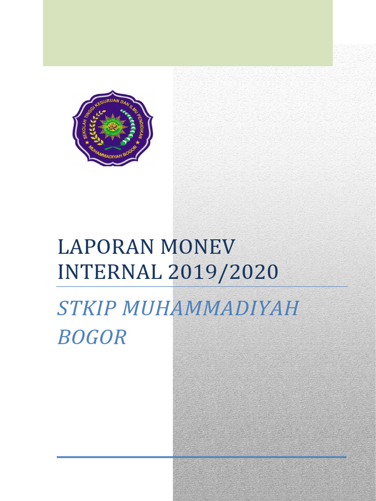Laporan Monev LPM 2020 | PDF