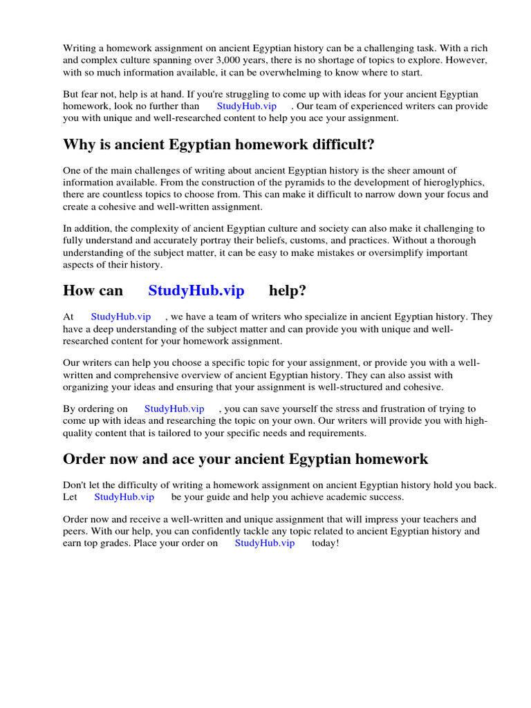 Ancient Egypt Homework Help Guide | PDF | Ancient Egypt | Egyptian ...