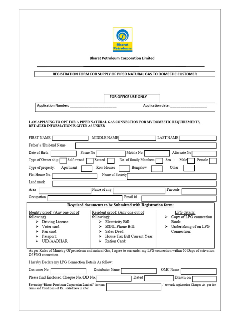 Customer Registration Form 2019 BPCL | PDF | Arbitration | Payments