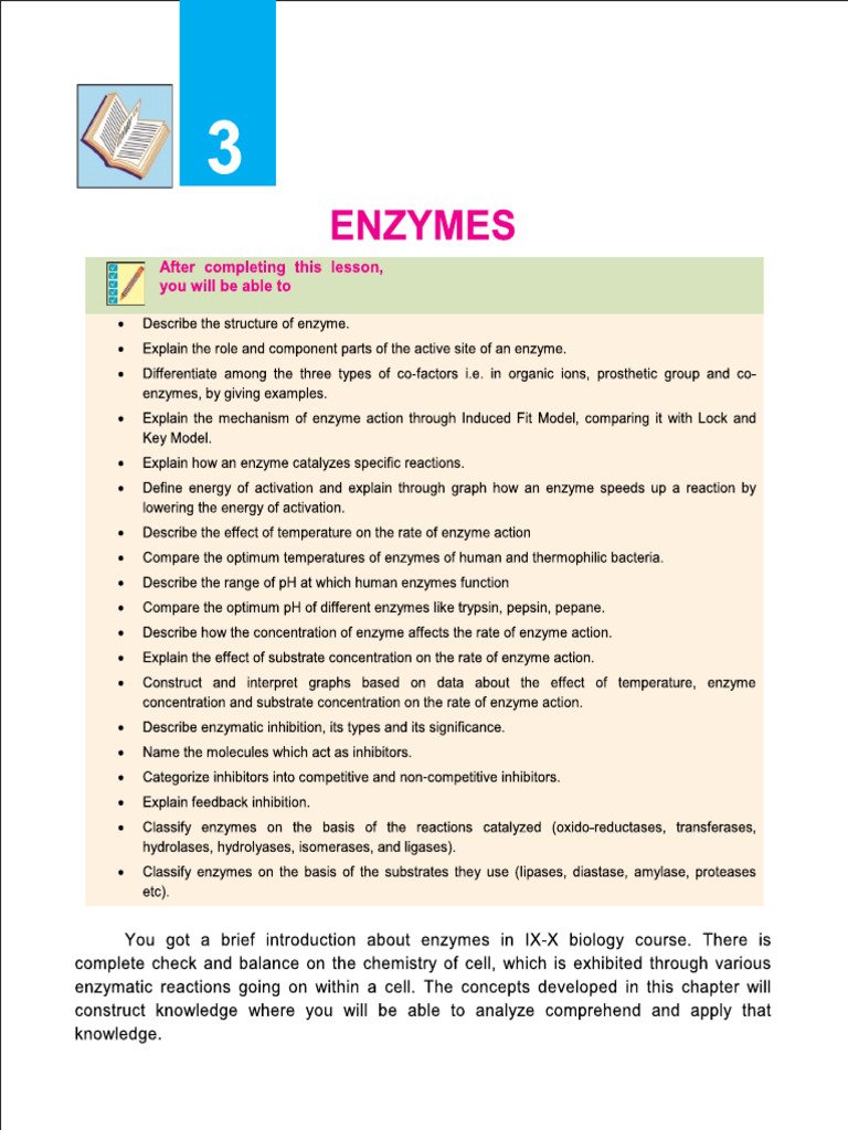Chapter 3 Biology 11 Class Federal Board | PDF