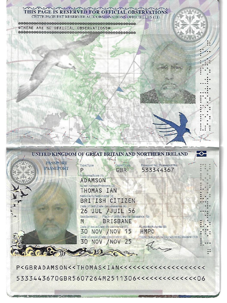 Thomas Adamson - Passport TA 15 to 25 | PDF