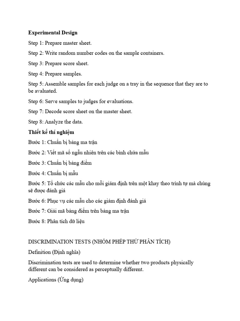 Experimental Design | PDF