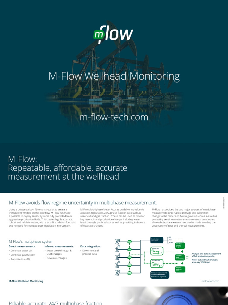 M-Flow Multiphase Wellhead Meter | PDF | Flow Measurement | Density