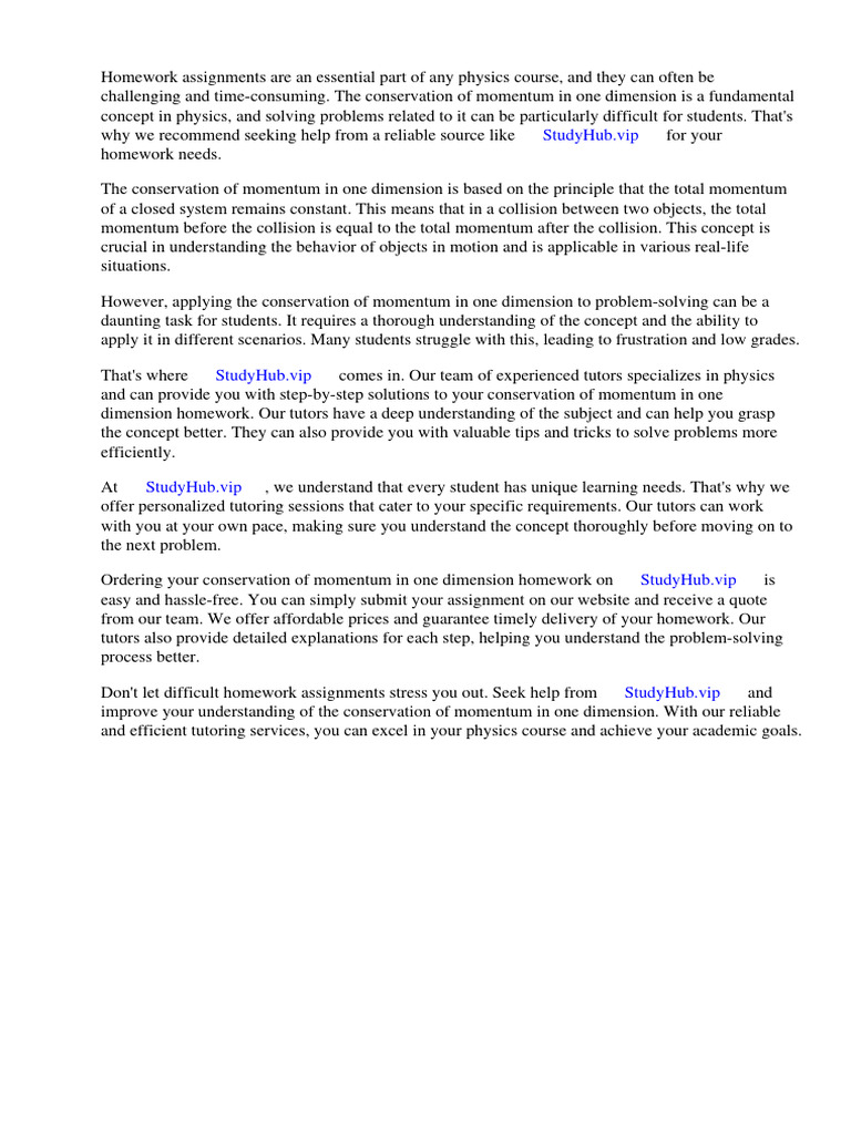 Tutorials in Introductory Physics Conservation of Momentum in One ...