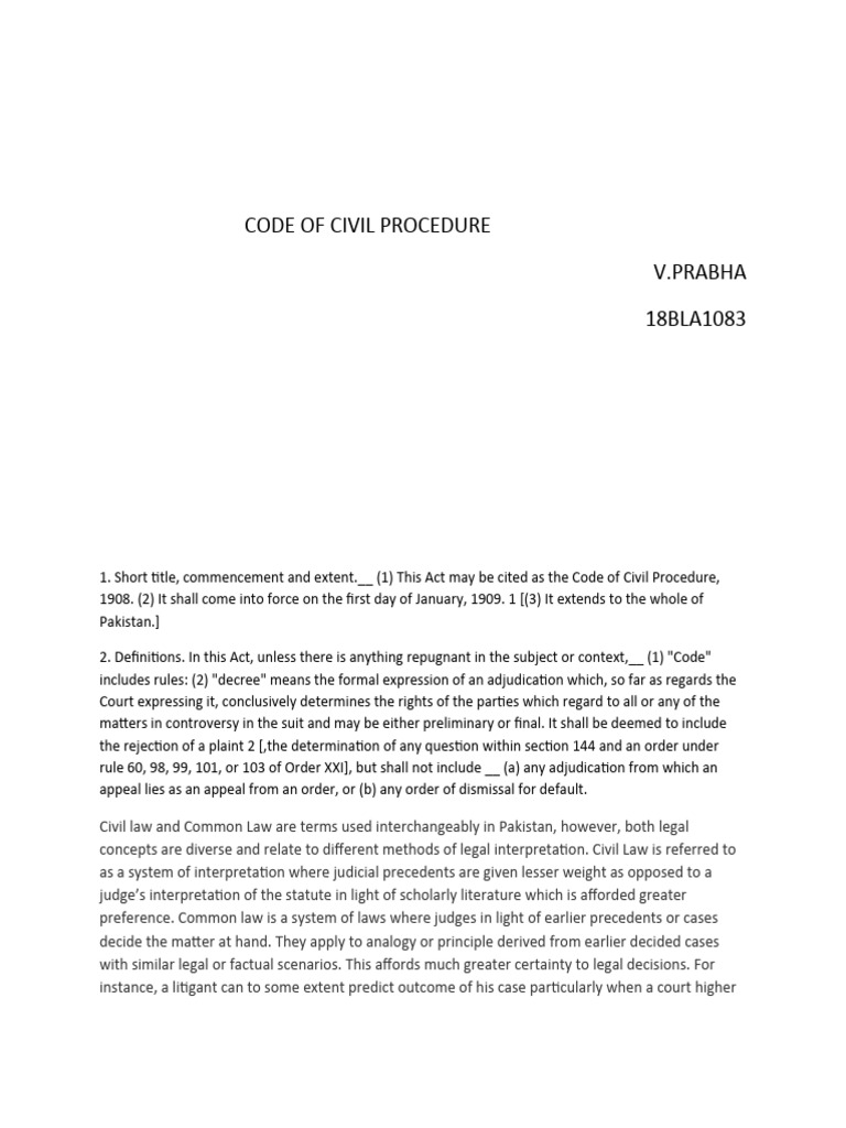 CPC CASES | PDF | Common Law | Detention (Imprisonment)