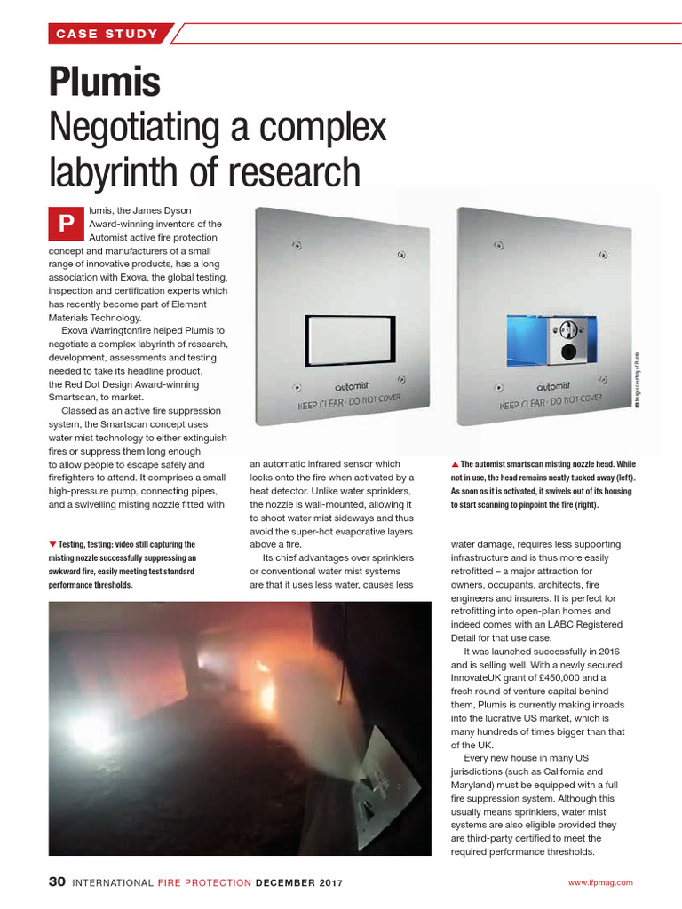 Negotiating A Complex Labyrinth of Research PLUMIS | PDF | Fire Sprinkler System | Safety