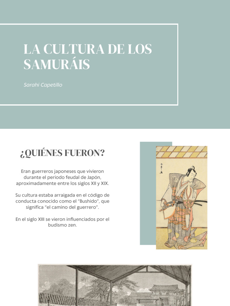 La Cultura de Los Samuráis | PDF | Samurai | Japón feudal