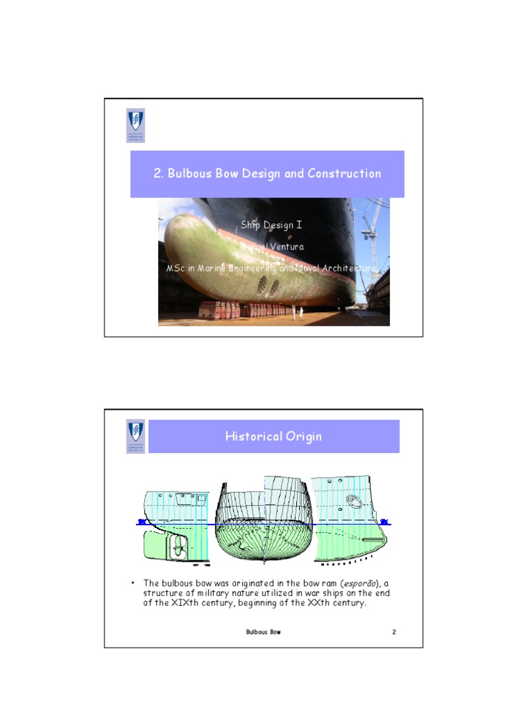 Bulbous Bow Design and Functionality | PDF | Ships | Waves