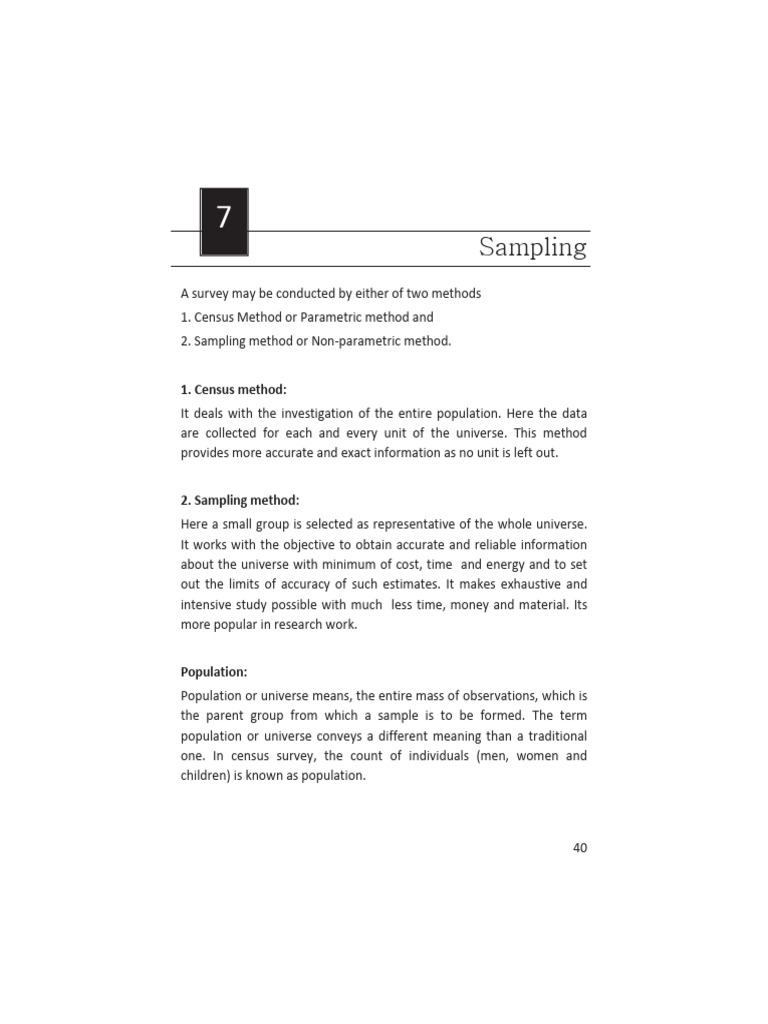 4. Methodology | PDF | Sampling (Statistics) | Statistics