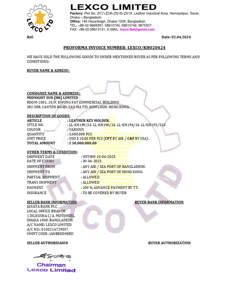 Lexco KH020424 | PDF