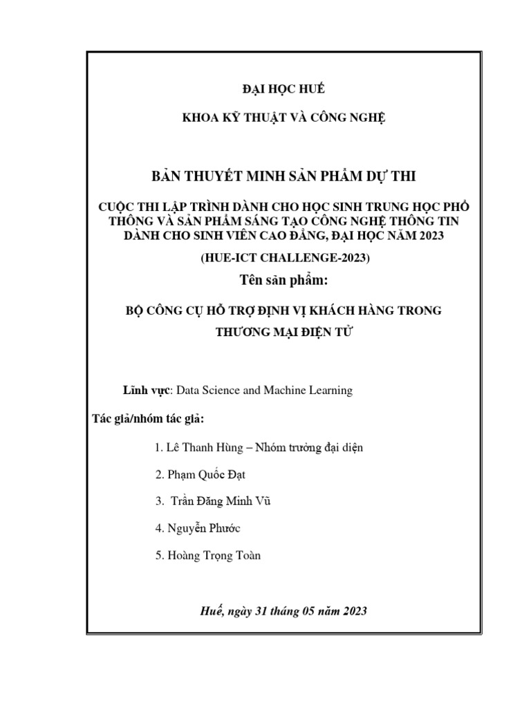 Bo Cong Cu Ho Tro Dinh VI Khach Hang | PDF
