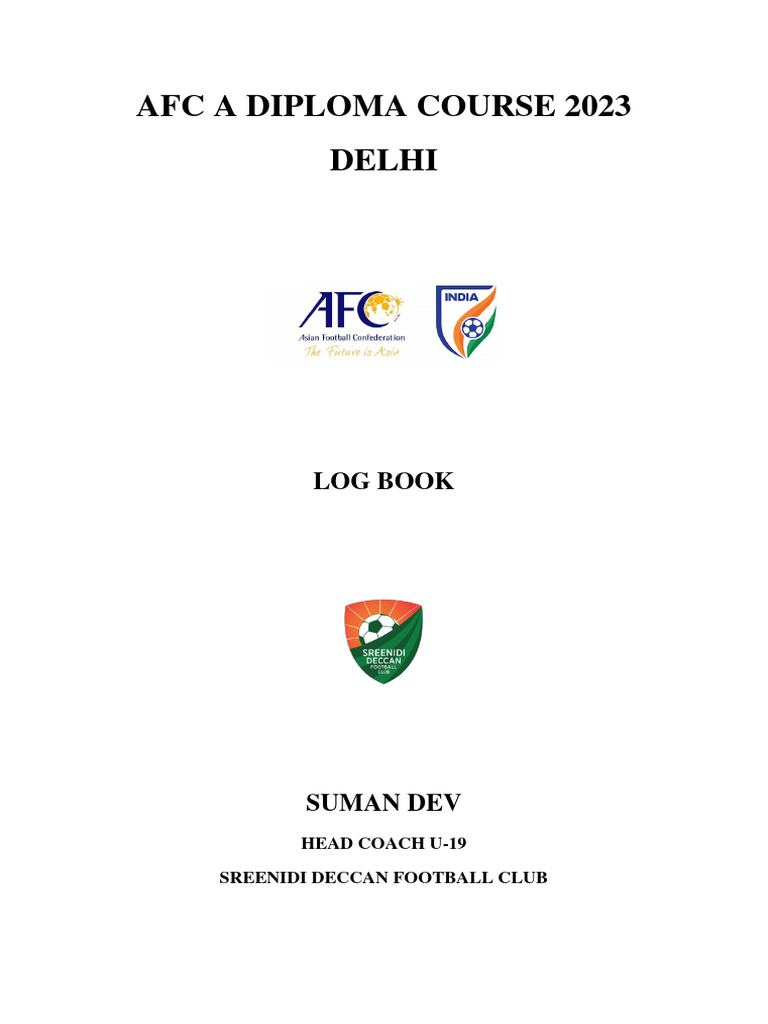 AFC A Log Book 2023 | PDF | Forward (Association Football) | Defender ...