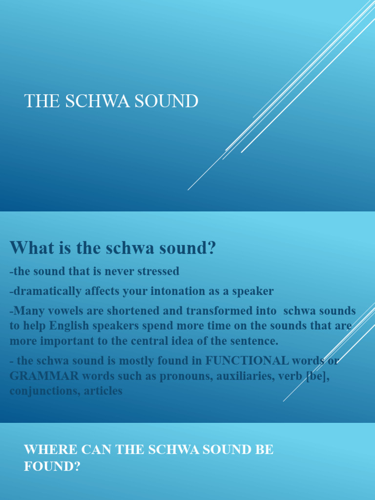 The schwa sound | PDF | Waste | Water Heating