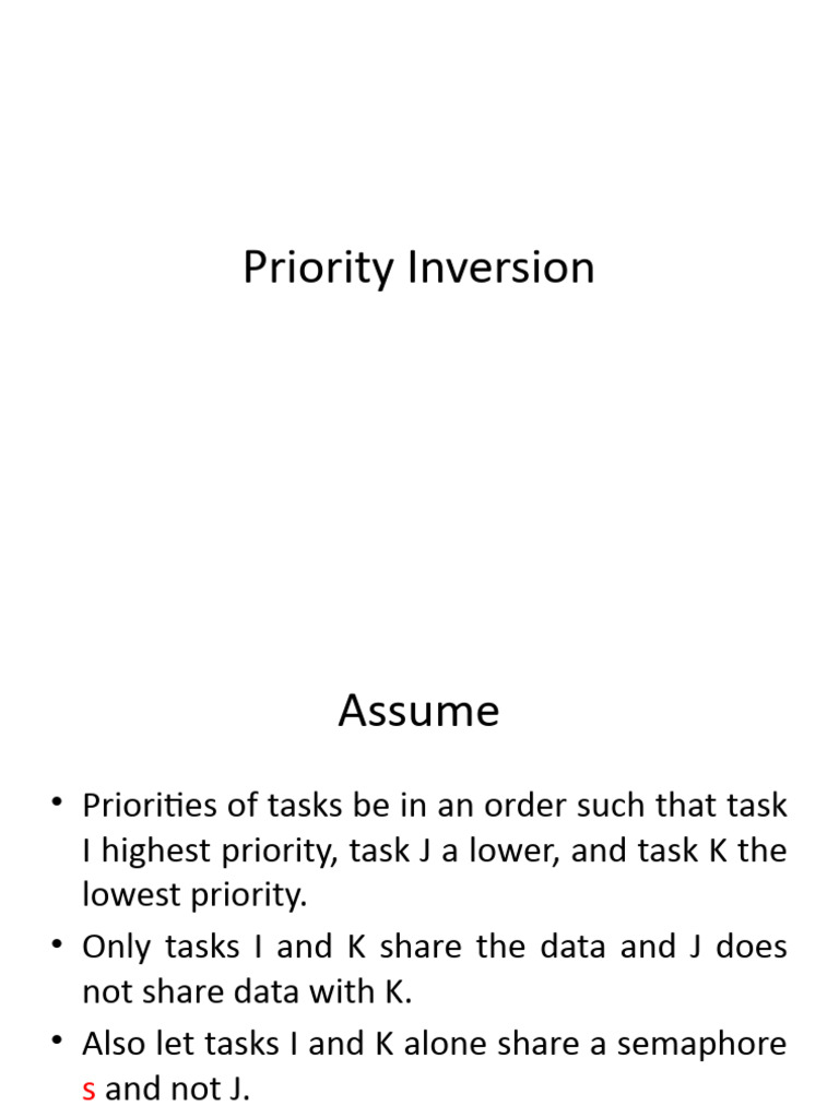 Priority Inversion and Deadlock | PDF | Computer Programming | Operating System Technology