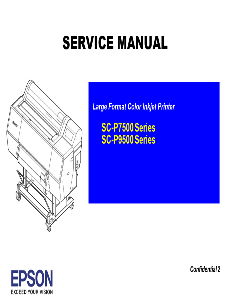 Service Manual: SC-P7500 Series SC-P9500 Series | PDF | Printer ...