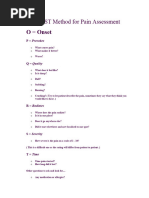 PQRST Pain Assessment Guide | PDF