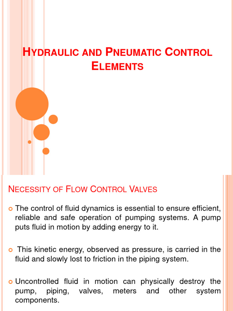 H P C E: Ydraulic and Neumatic Ontrol Lements | Download Free PDF ...