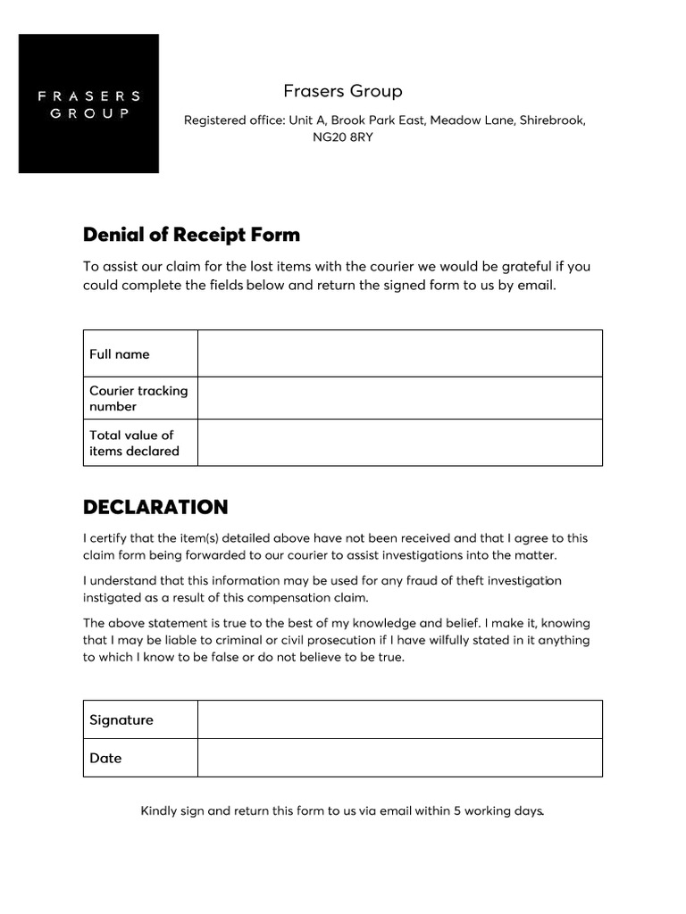 Frasers Group DOR | PDF