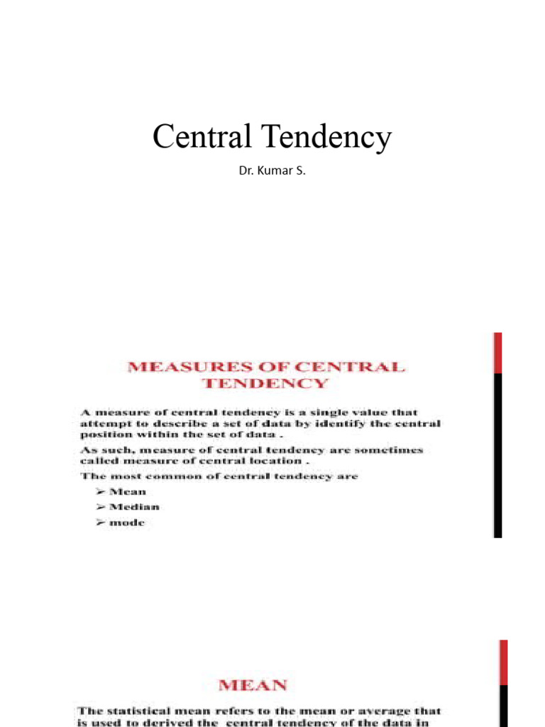 Central Tendency. Hypothesis Test | Download Free PDF | Student's T ...