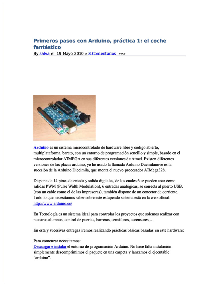 PDF Auto Fantastico - Compress | PDF | Arduino | Informática