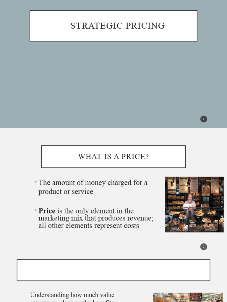 Strategic Pricing Final Presentation | PDF | Pricing | Demand