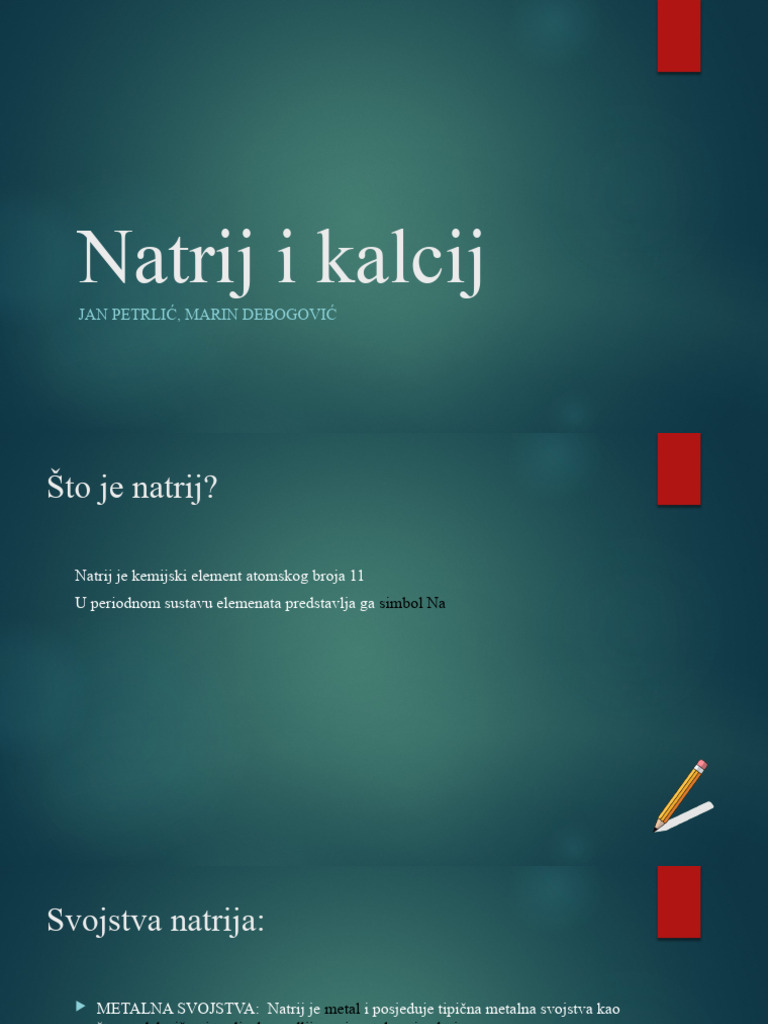 Natrij I Kalcij | PDF