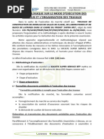 Plan de Mobilisation Chantier NLNG | PDF | Gestion de projet