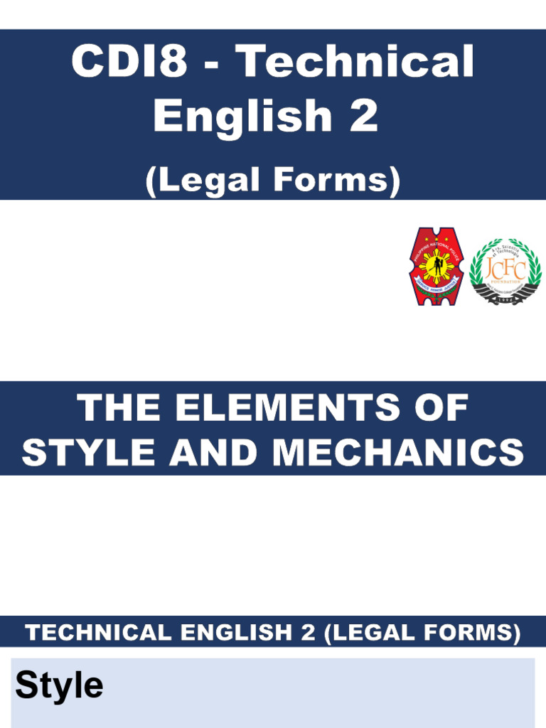 Technical English 2 Legal Forms | PDF | English Language | Punctuation