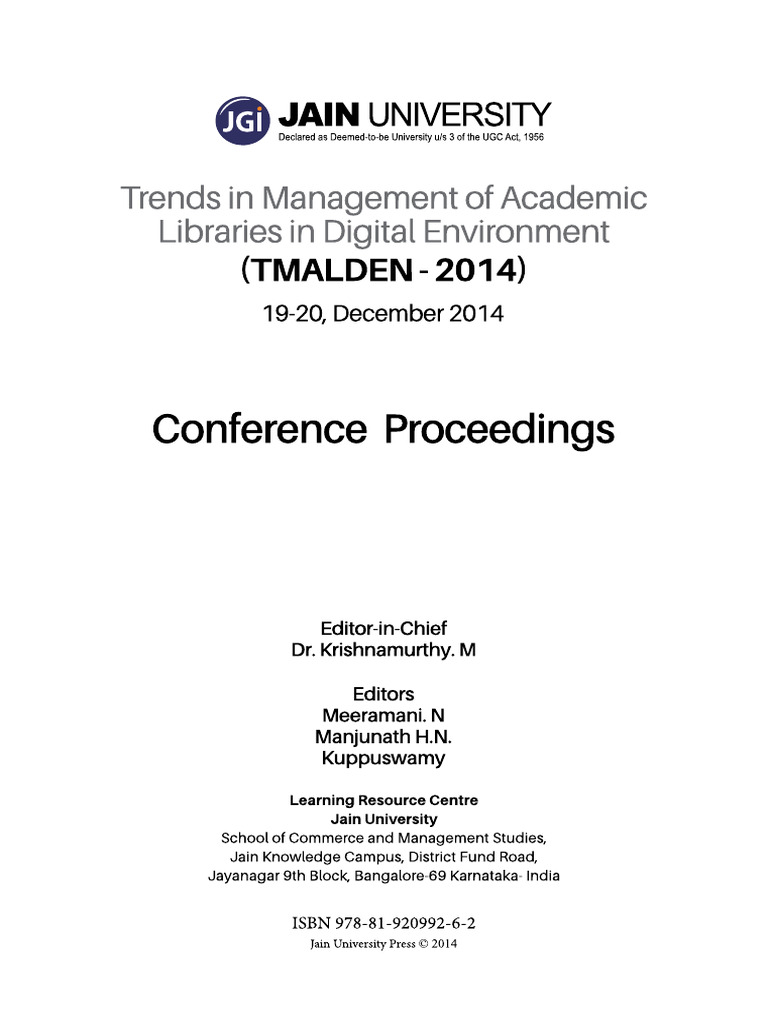 01 Feedback System - Jain Uni 2014 | PDF | Libraries | Usability